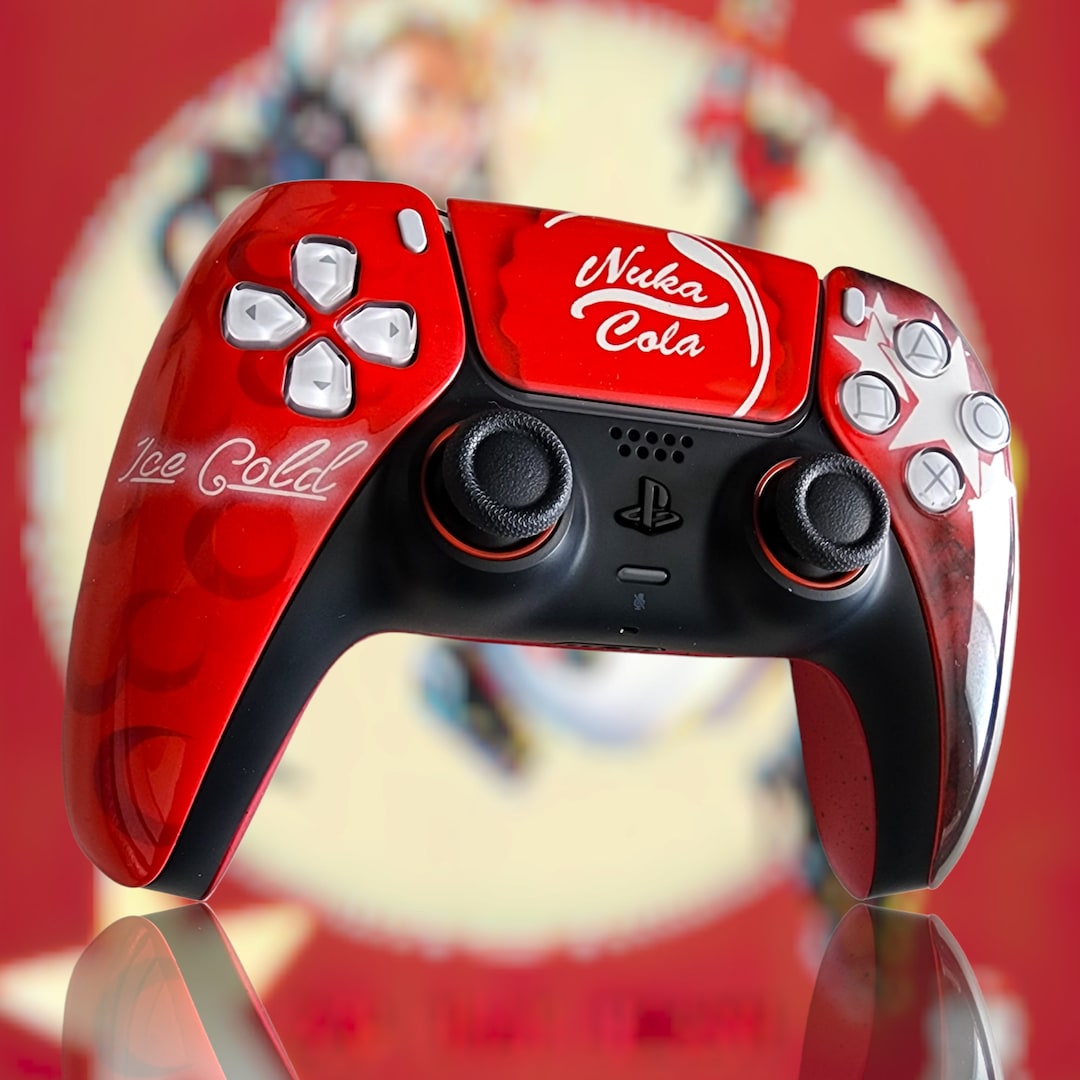 Custom Painted Red Nuka Cola Themed Controller - Etsy