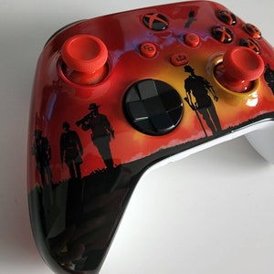 Custom Painted Controller, Western Sunset RDR2 Themed, for Xbox - Etsy