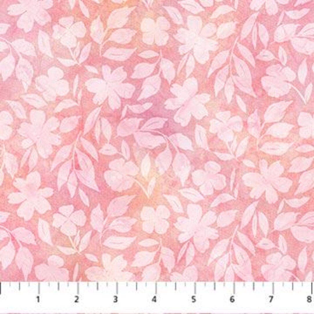 Pink Floral Fabric Sweet Surrender by Northcott Studio Yardage and Fat ...