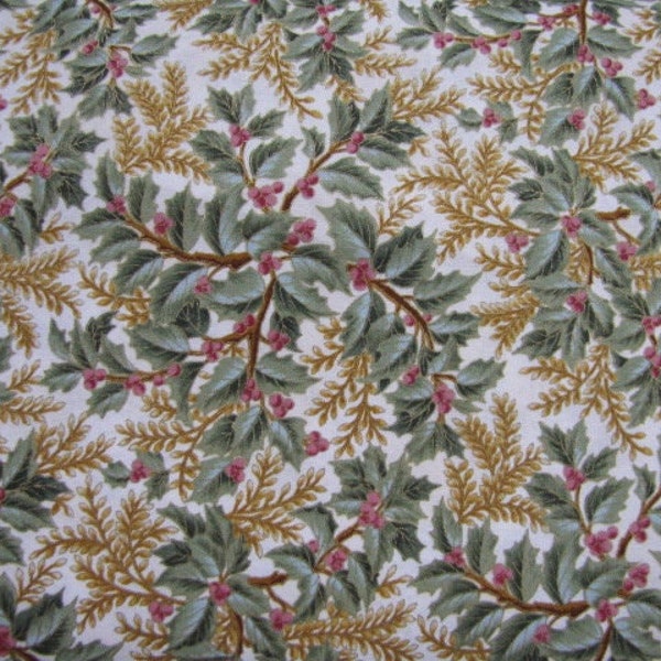 Holly Berries Fabric - Etsy