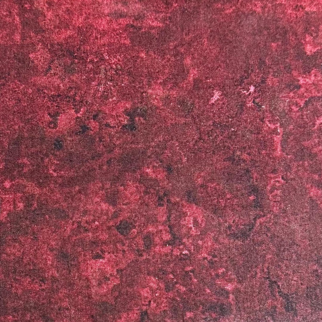 Mottled Red Cotton Fabric by the Yard -granite Claret, Red, Continuous ...