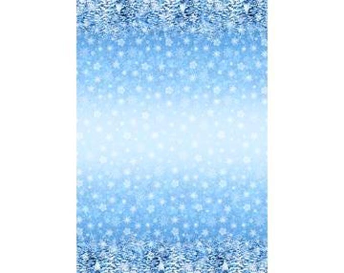 Blue Winter Snowflake Cotton Fabric-all That Glitters - by the HALF ...