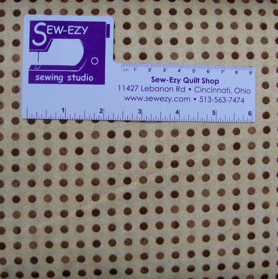 Brown Dot Cotton Fabric ,what's the Scoop? by the Half Yard,continuous ...