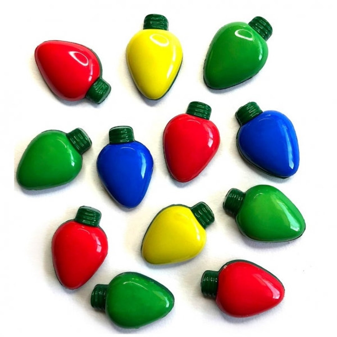 Christmas Lights Button Pack, Lights, Buttons Galore - Etsy