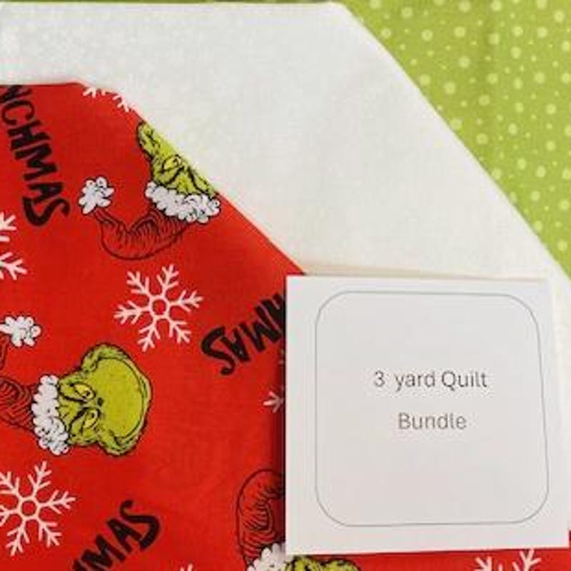 Grinch Quilt Kit - Etsy