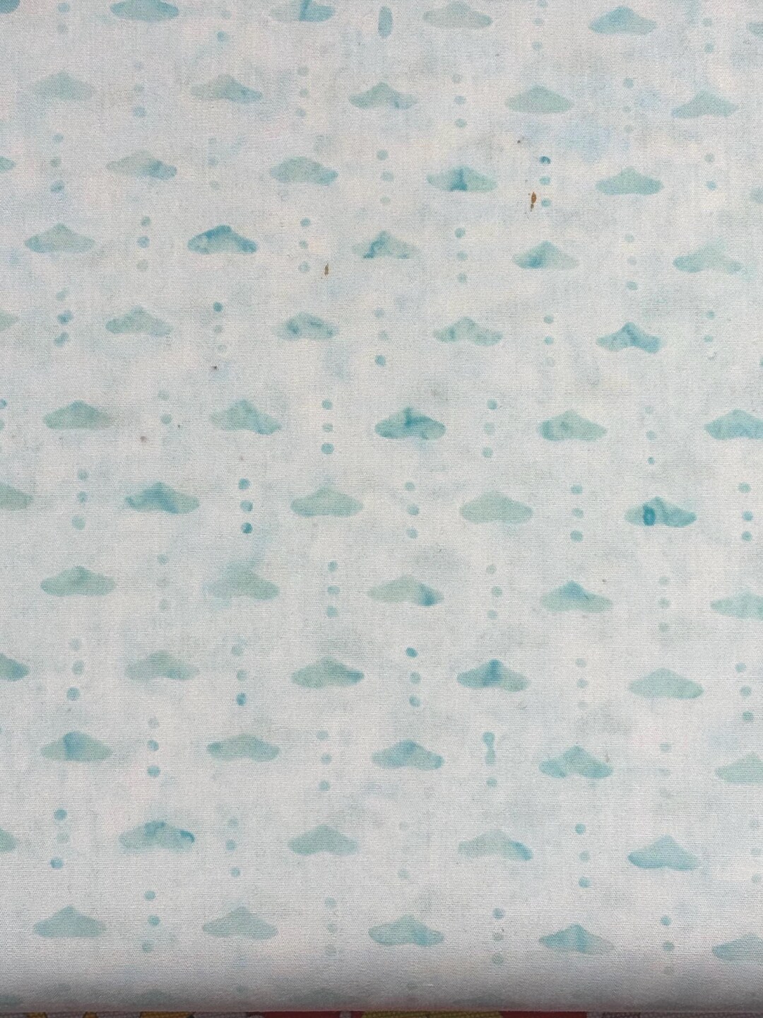 Blue Sea Foam Batik Cotton Fabric, Water Dots Java , Timeless Treasure ...