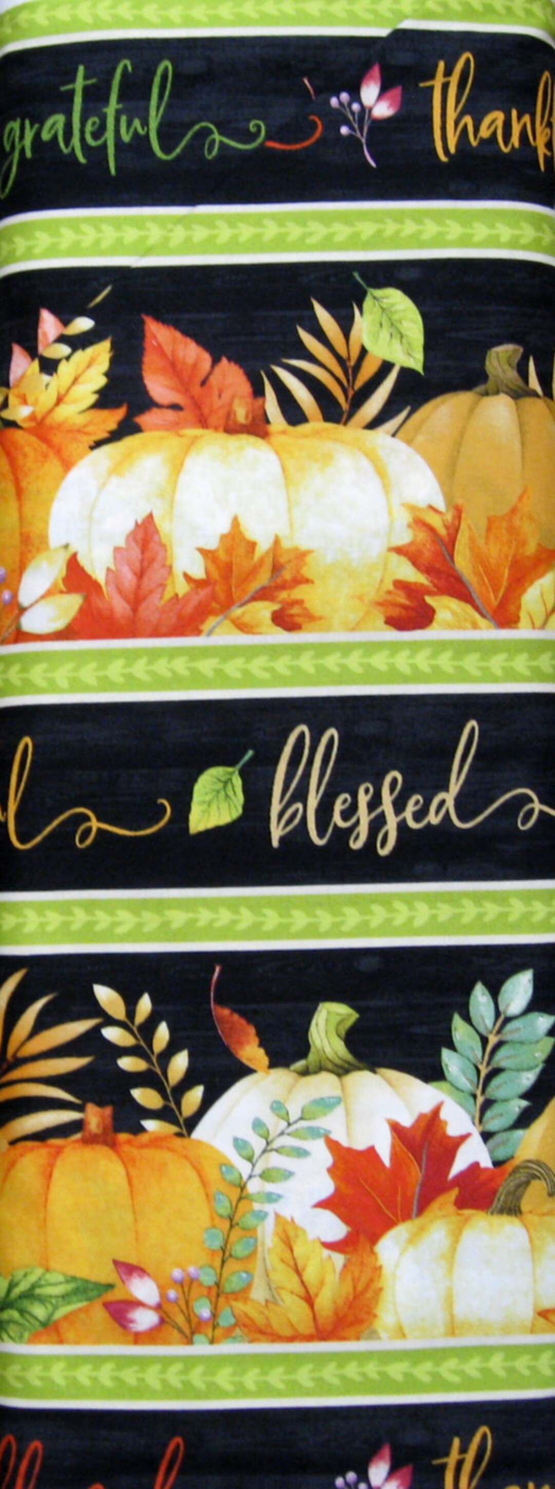 Fall Harvest Border Happy Gatherings Bountiful Fabric by Wilmington ...