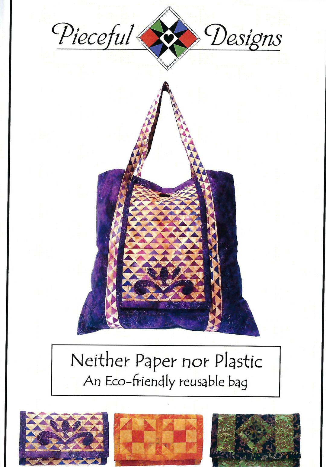 Eco-friendly Reusable Bag Pattern Sewing Pattern, Neither Paper nor ...