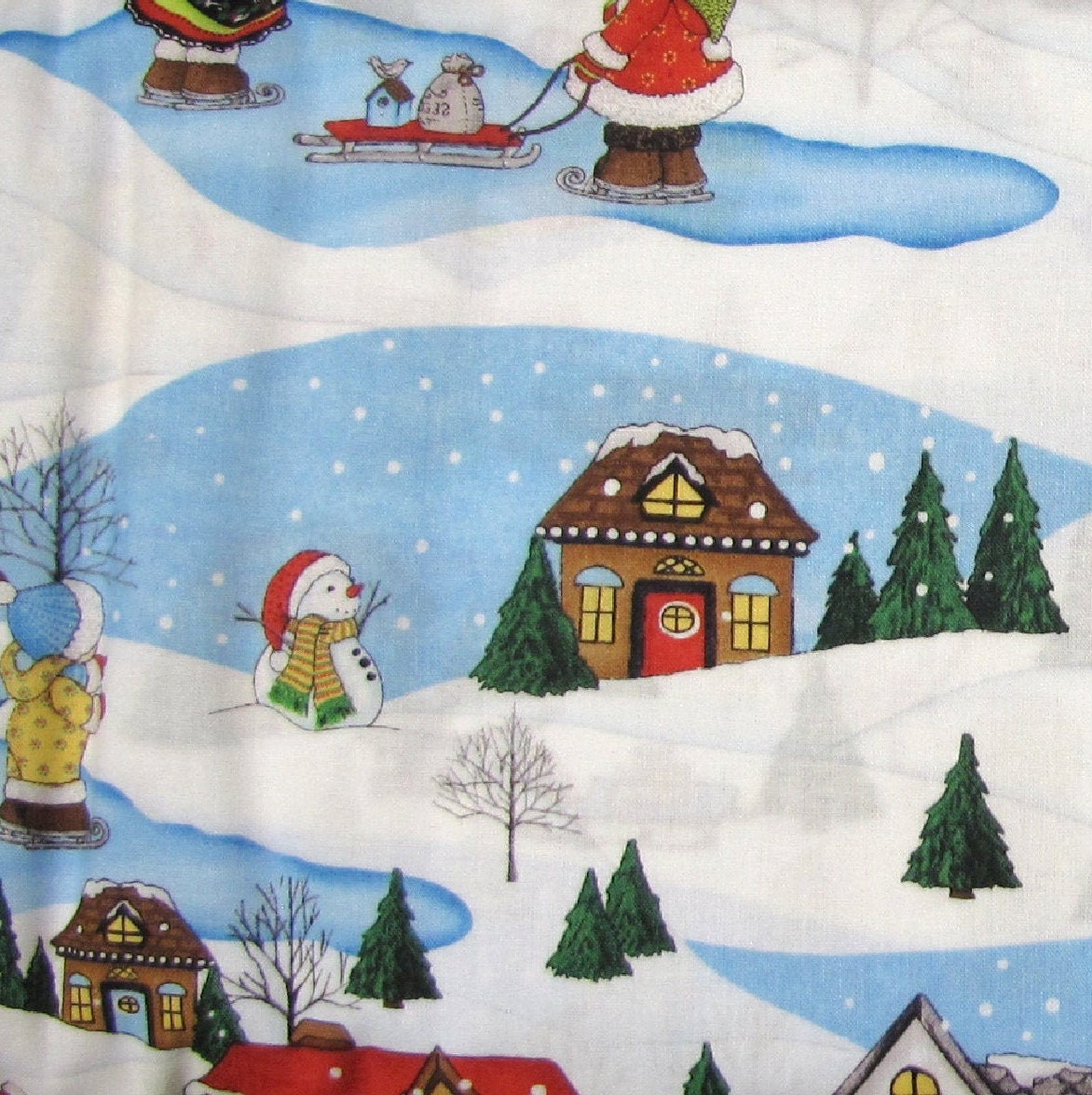 Snow Babies Cotton Fabric by the Yard | Etsy