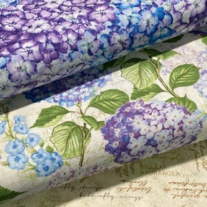 Hydrangea Mist Quilt Fabric ,large Floral, Wilmington Prints, Cotton by ...