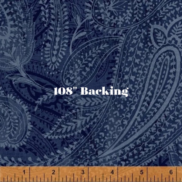 Navy Blue Paisley Fabric - Etsy