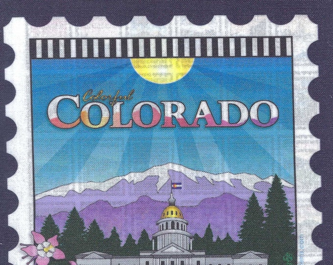 Mini Fabric Panel, State Stamp Mini Fabric Panel, Massachusetts - Etsy