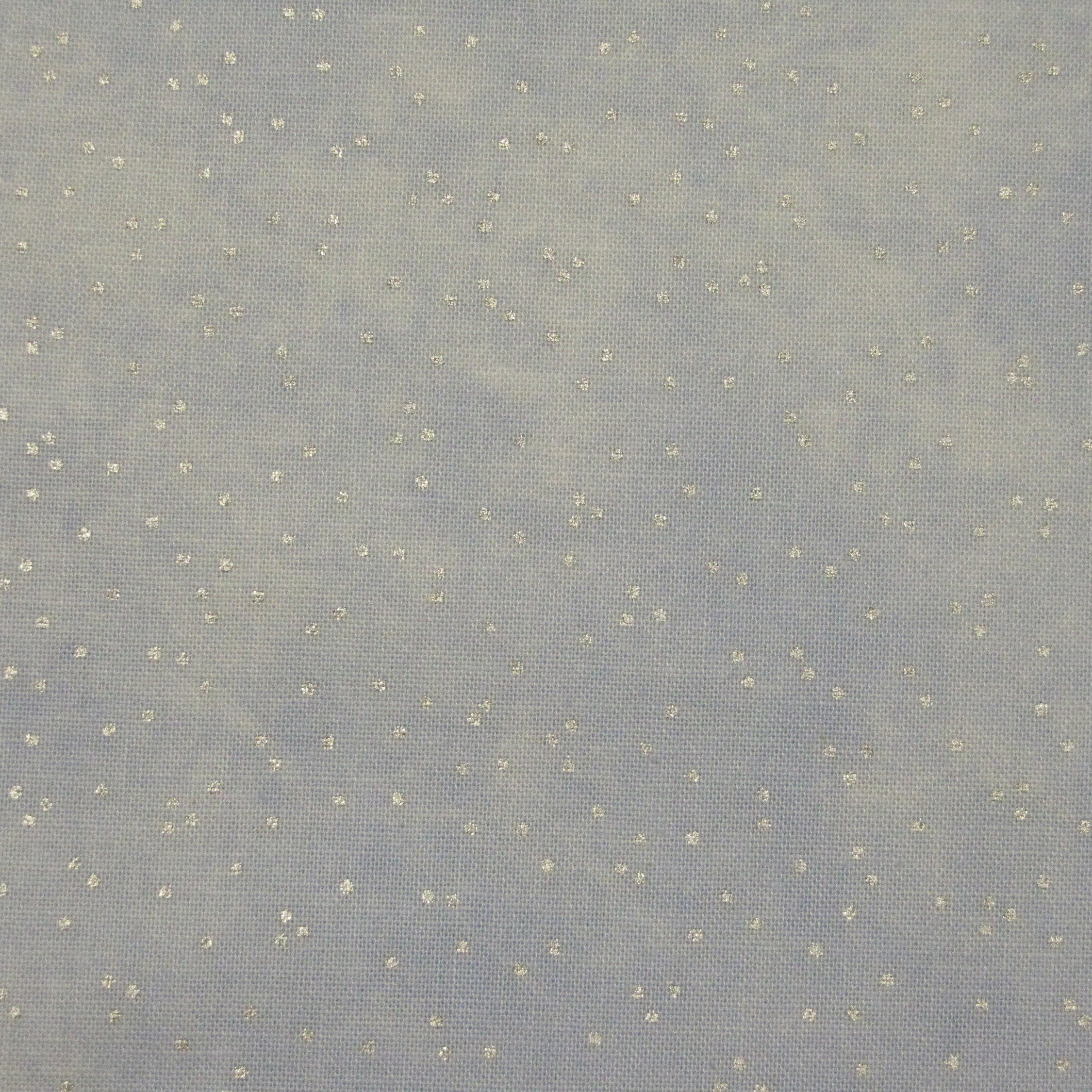 Light Blue Silver Metallic Cotton Fabric , Sparkle Suede, P and B , by ...