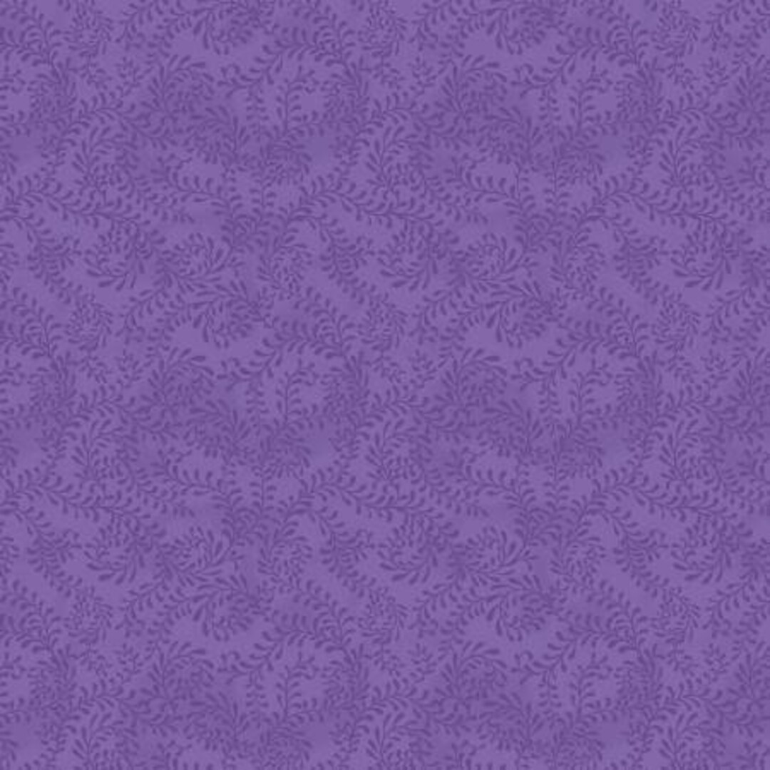 Purple Essentials Basics Swirling Leaves Quilt Fabric , Wilmington ...