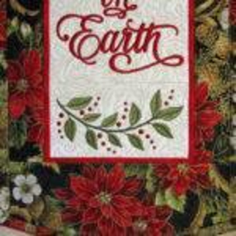 PEACE Wall Hanging Machine Embroidery Design, Janine Babich Designs ...