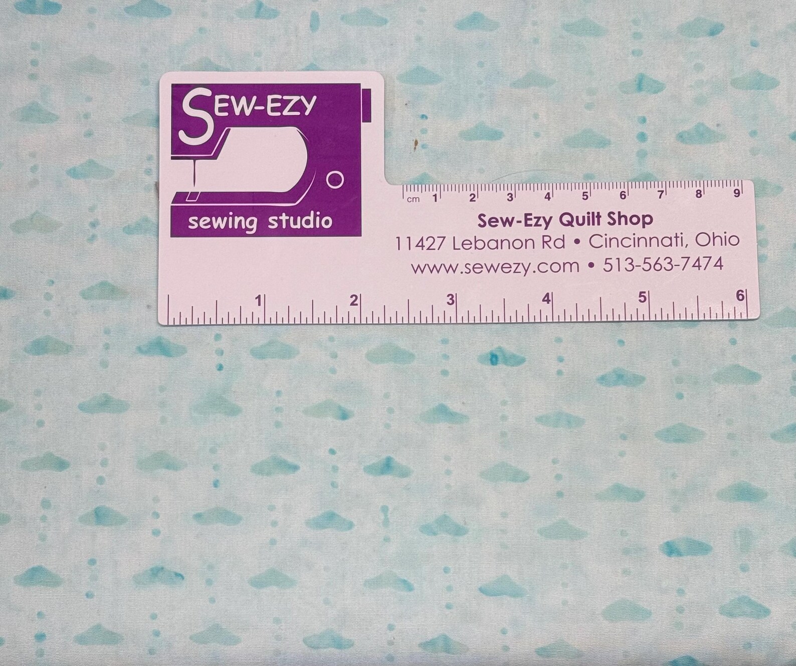 Blue Seafoam Batik Cotton Fabric, Water Dots, Home Decor Quilting ...