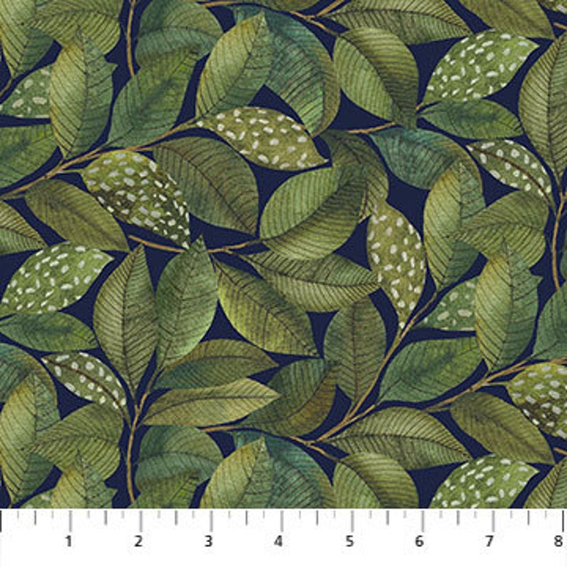 Green Leaf Fabric - Etsy