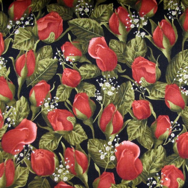 Rose Cotton Fabric - Etsy