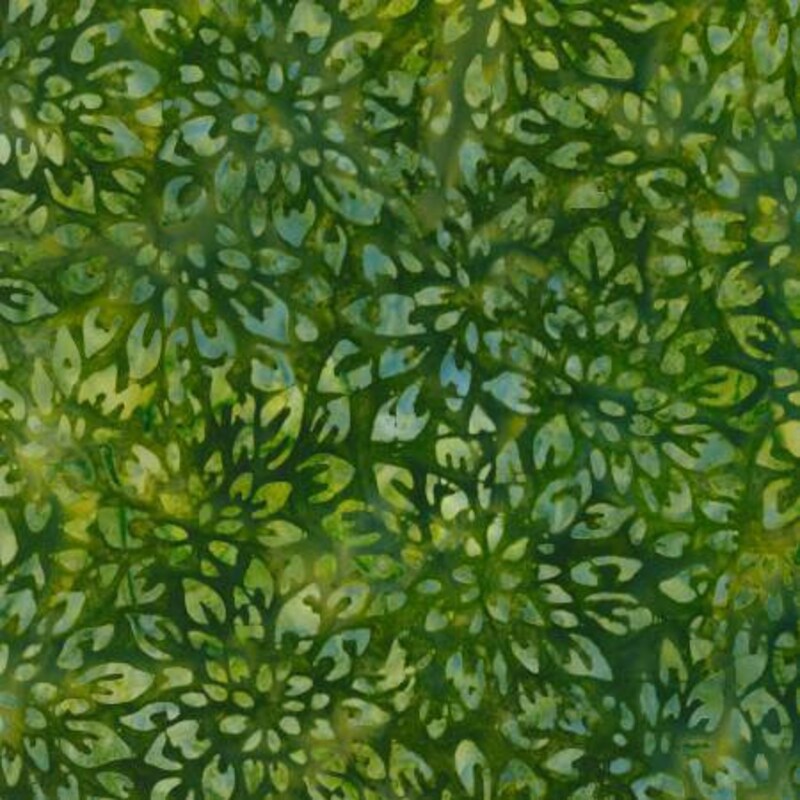 Green Batik Fabric - Etsy