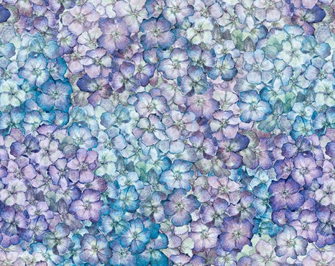 Hydrangea Packed in Blue Fabric by Susan Winget for Wilmington Prints ...