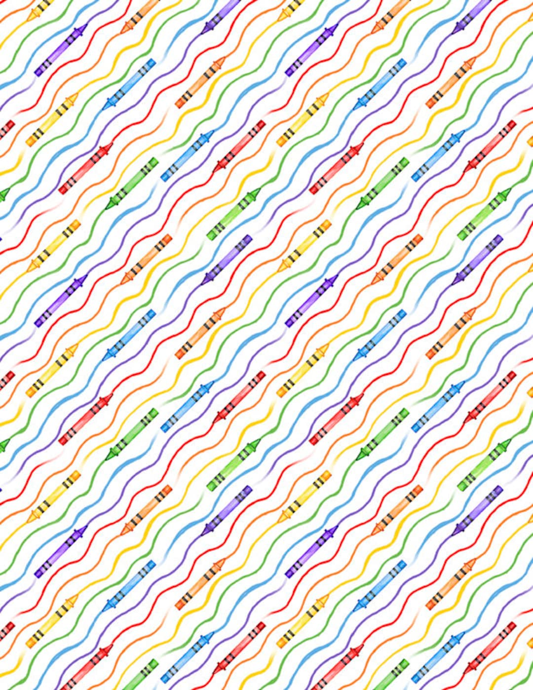 School is Cool White Diagonal Stripe Crayons Wilmington - Etsy