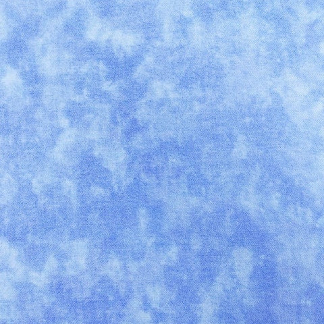 Moda Cloud Blue Marble Fabric- , by the Half Yard-continuous Cuts, Home ...