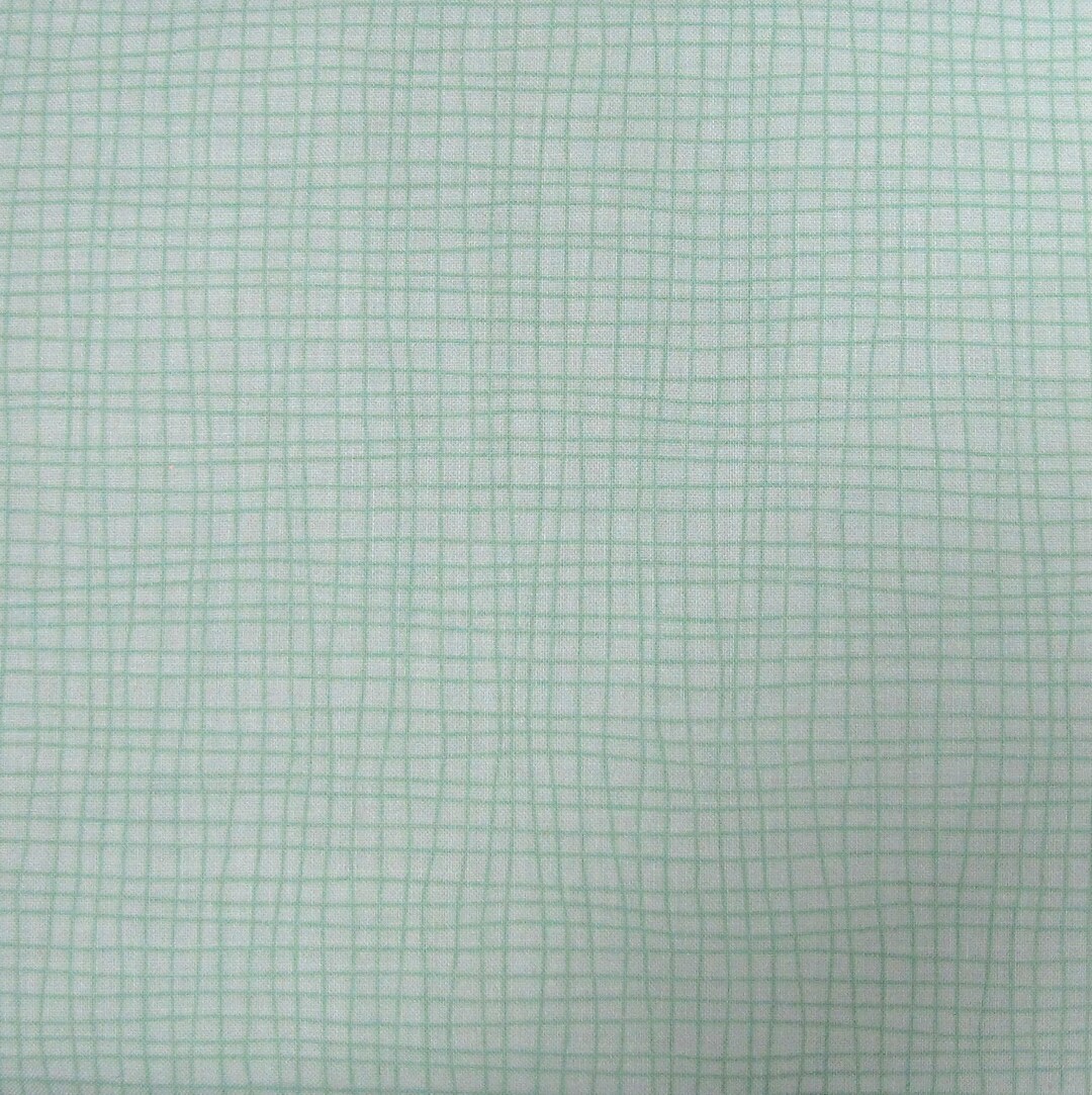 Mint Green Plaid Cotton Fabric, My Little Puppy, by the Yard - Etsy