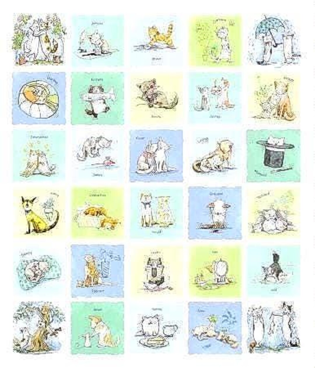 Cat Fabric Panel- What Friends Are for Fabric Quilt Panel , by Anita ...