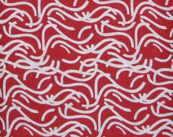 Modern Red Fabric | Etsy