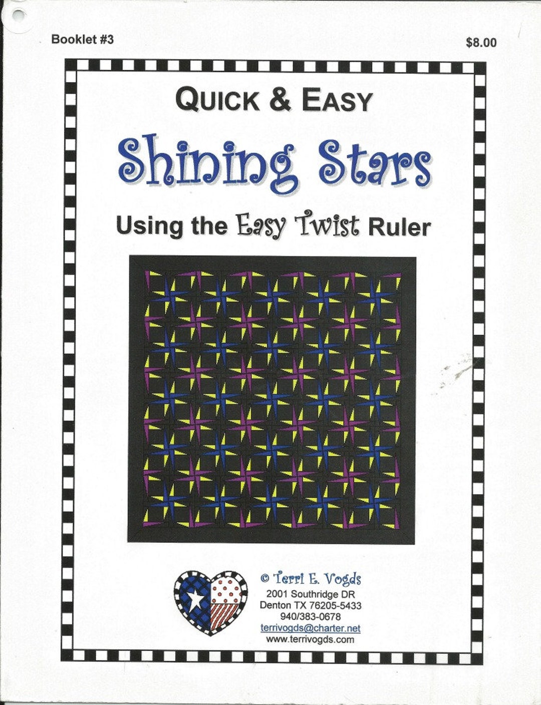 Shining Star Quilt Pattern, Easy Twist Ruler Pattern, Quick & Easy - Etsy