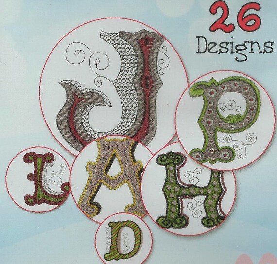 Fancy Letter Embroidery Font
