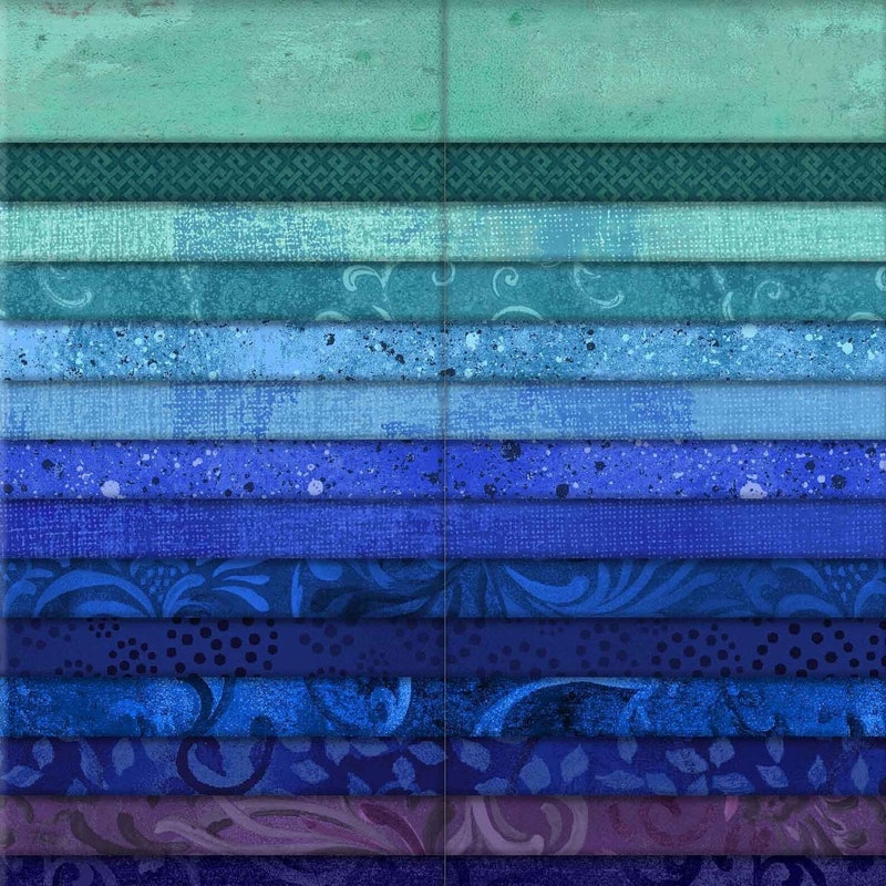 Teal Purple Fabric - Etsy