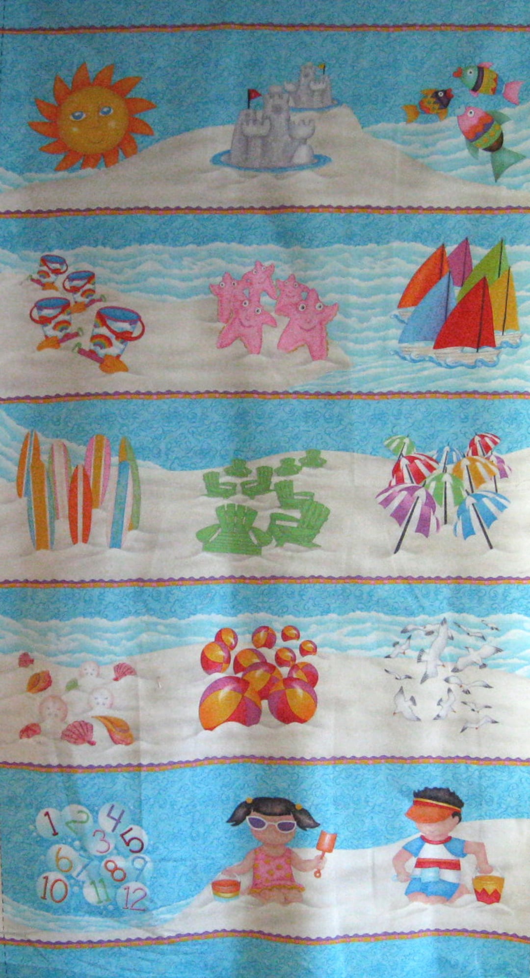 Beach Quilt Panel Seashore Panel Northcott Child's - Etsy