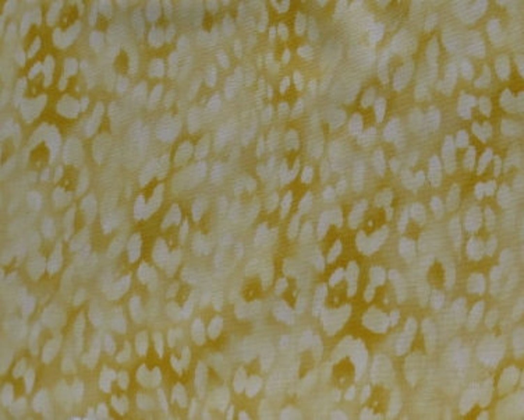 Quilting Batik, Yellow Fabric, Return to Africa, Cotton by the Yard - Etsy