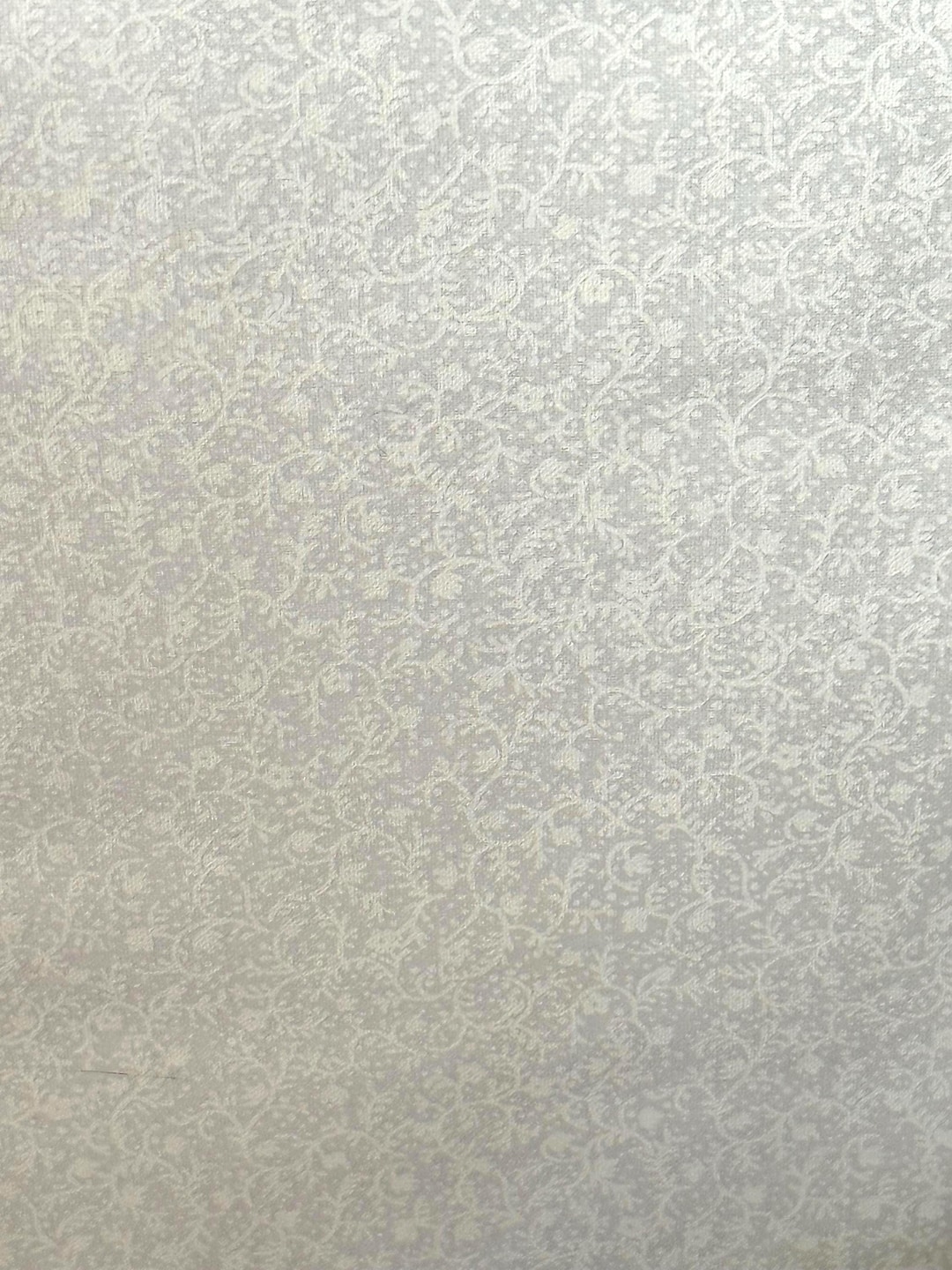 White on White Tonal Fabric ,small Floral , by the Half Yard, Quilting ...