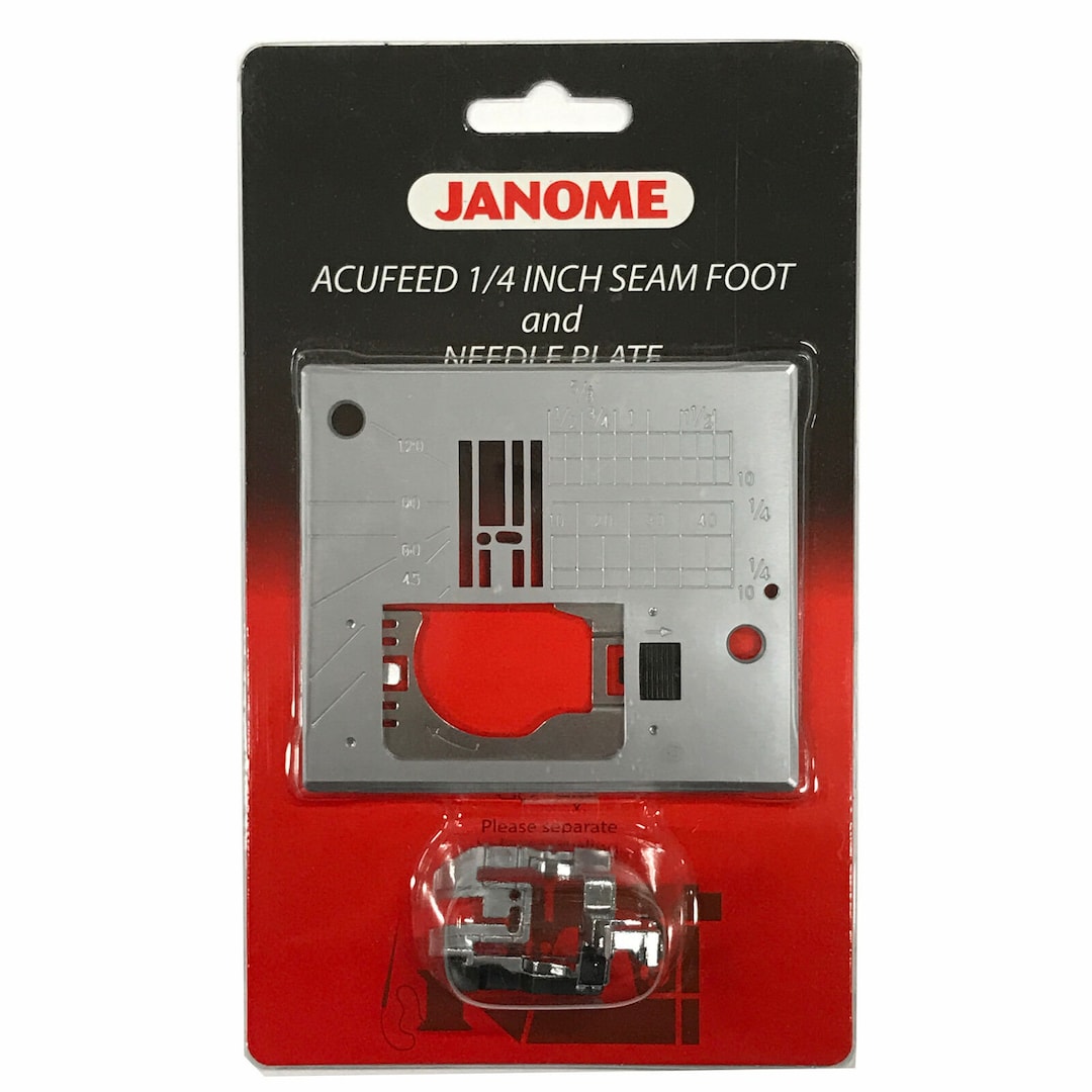 Sewing Machine Parts, Acufeed 1/4 Inch Seam Foot and Needle Plate for ...