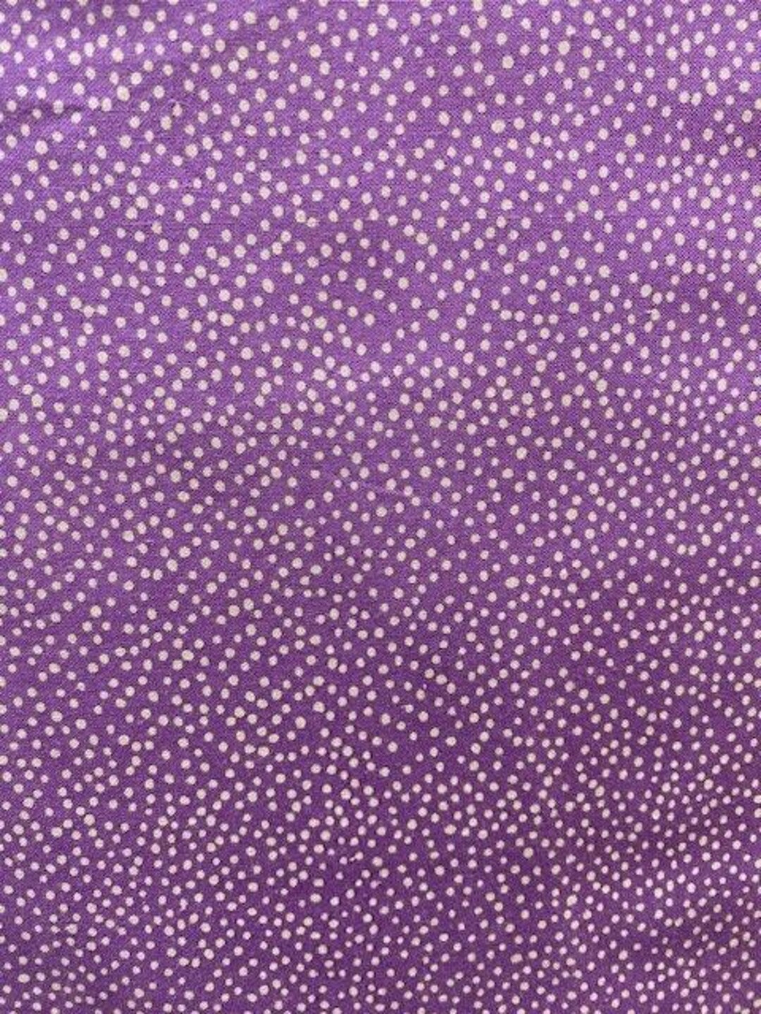 Purple Pin Dot Cotton Fabric, by the HALF YARD ,continuous Cuts, Home ...