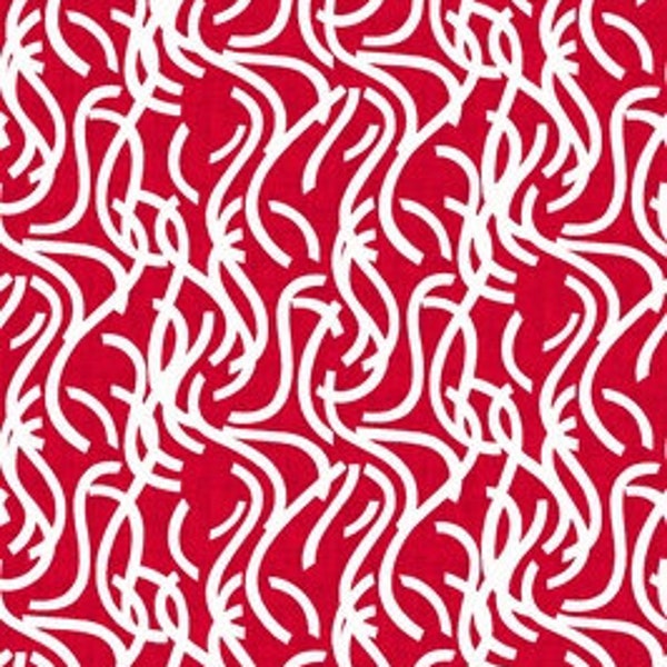 Modern Red Fabric - Etsy