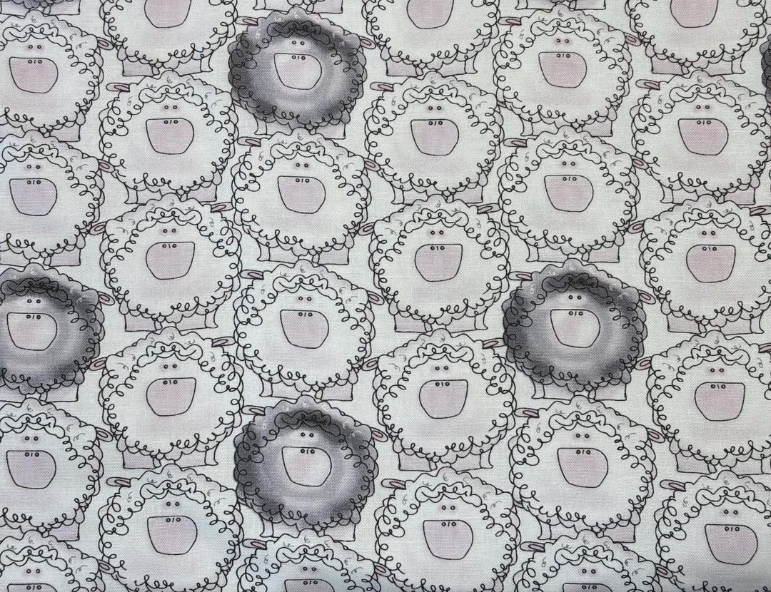 White Sheep Cotton Fabric- A Trip to the Farm , Studio E ,by the Half ...