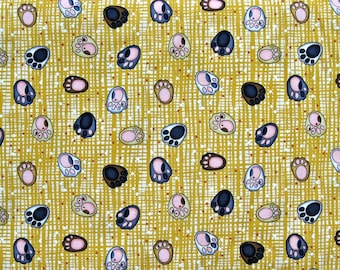 Tabby Cat Family Fabric Kittens and Paws by Dogdaze Tabby - Etsy