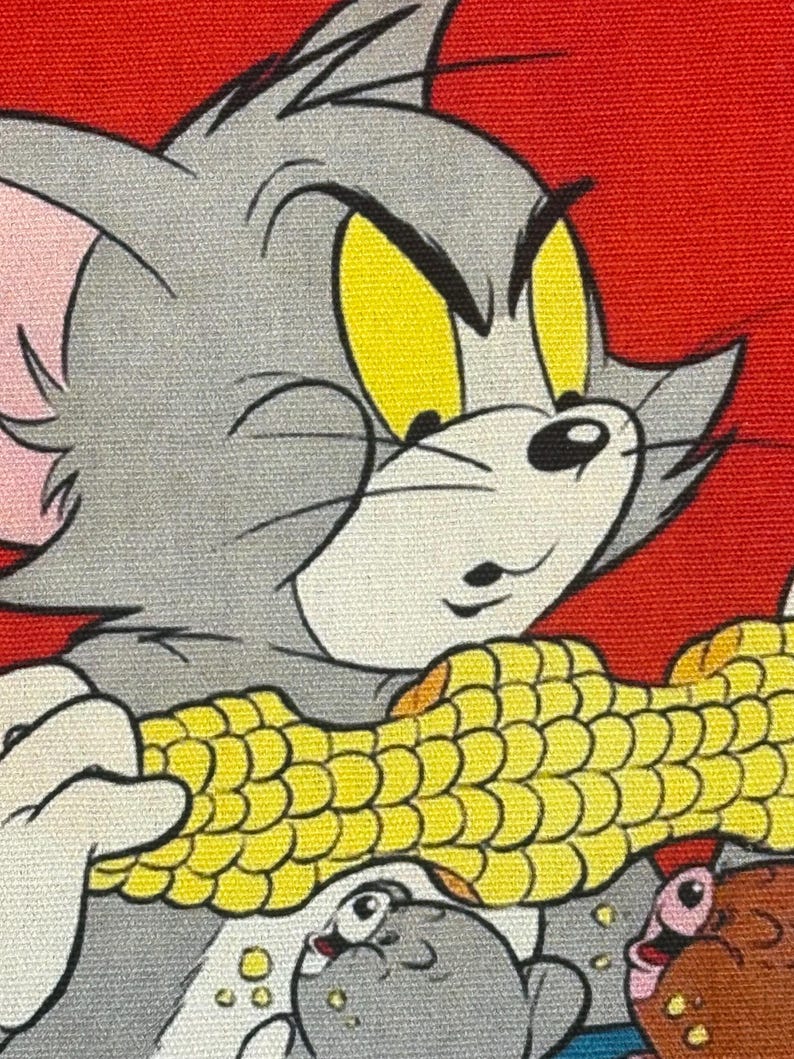 Tom and Jerry Art Fabric Panel, Design Pre-printed- 6" X 8" - Etsy