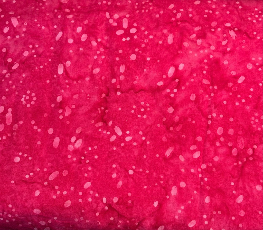 Magenta Batik Cotton Fabric-spatter Tone on Tone , by the HALF YARD ...