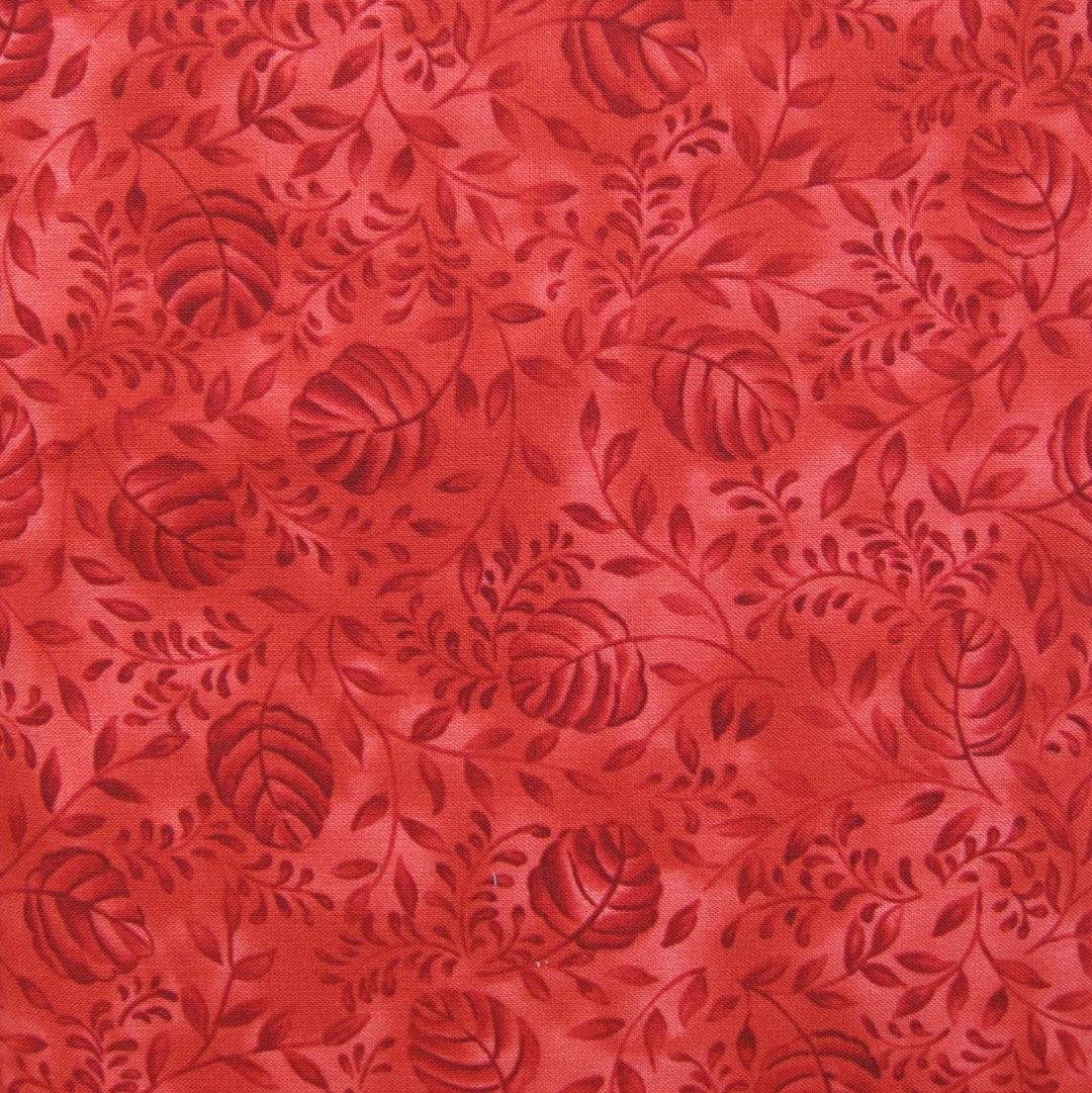 Tonal Cotton Fabric, Sienna Red, Blank Textiles, by the Yard,continuous ...