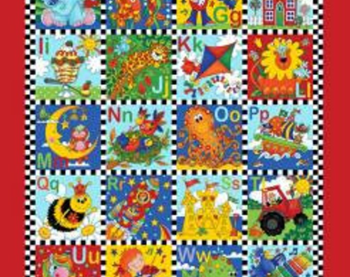 Fabric Panel Childrens- Alphabet Fabric Panel , Alpha-babies-henry ...