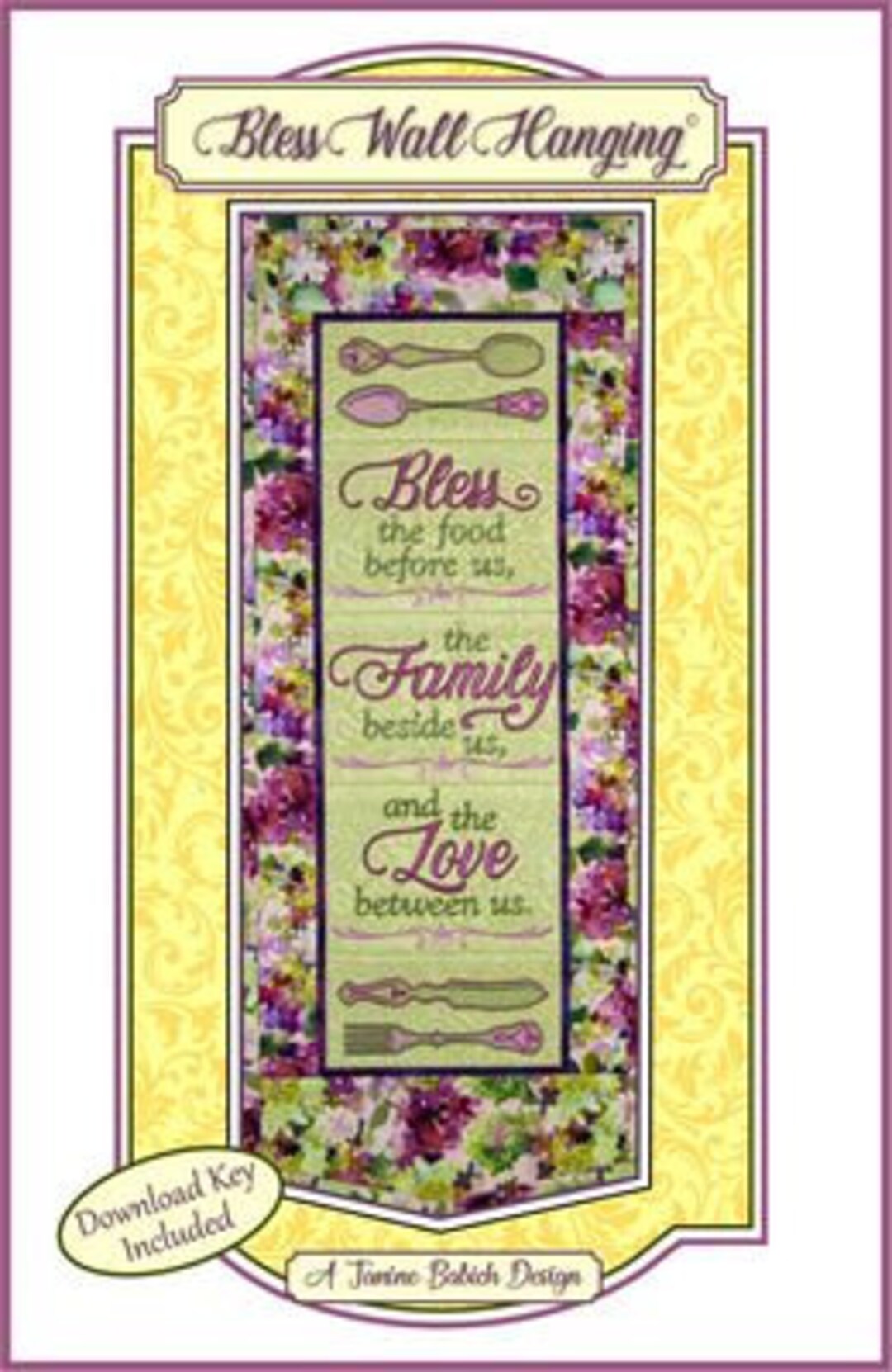 Bless Wall Hanging Machine Embroidery Design ,made in the Hoop, by ...