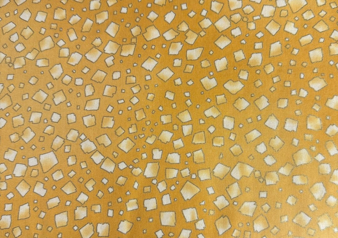 Speckled Gold Cotton Fabric by the Yard -gold With Gold Metallic ...