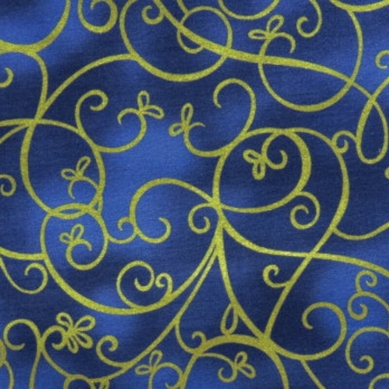 Blue Swirl Fabric - Etsy