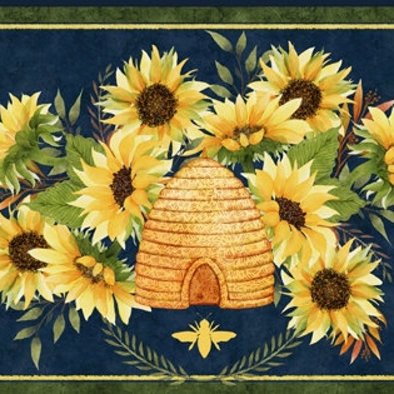 Sunflower Fabric Panel - Etsy