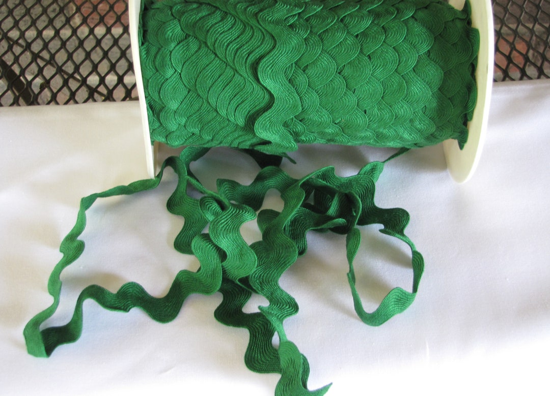 Christmas Green Ric Rac Trim,1 Jumbo, Accent Quilts, Pillows, by the ...