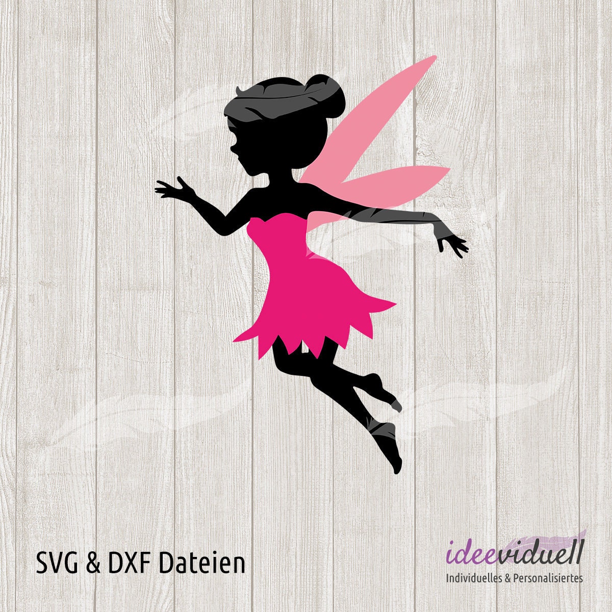 Fee Elfe Silhouette Plotterdatei SVG DXF Download ideeviduell - Etsy.de